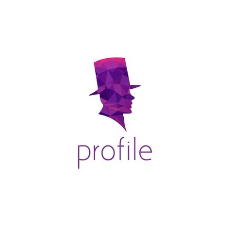 Premium Vector Man Profile Logo Graphic Design Concept Editable Man