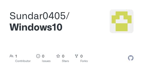 github sundar0405 windows10