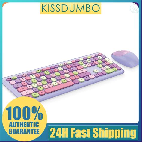 Mofii Keyboard Mouse Combo Wireless G Mixed Color Key Keyboard Mouse Set With Round