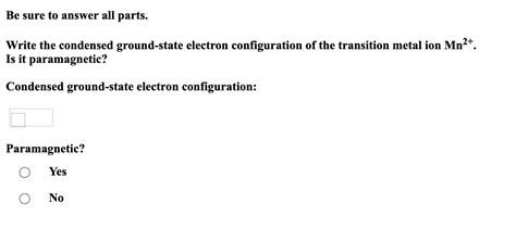 Solved Be Sure To Answer All Parts Write The Condensed
