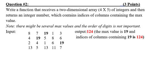 solved question 2 3 ﻿points write a function that receives