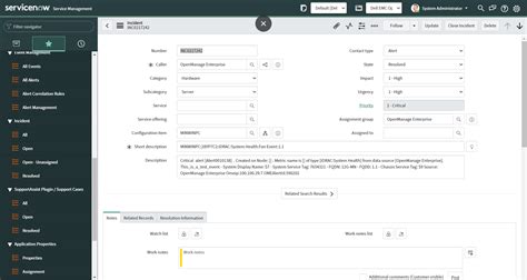 Support For Dell OpenManage Integration With ServiceNow Dell US