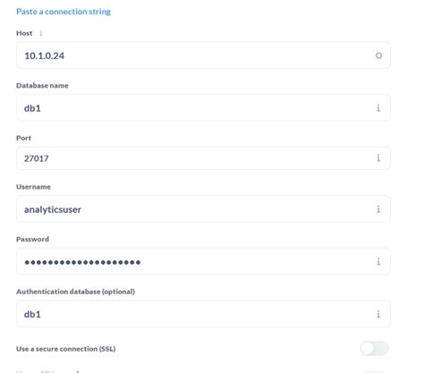 could not connect to my mongodb with different authenticationdatabase · issue 33879 · metabase