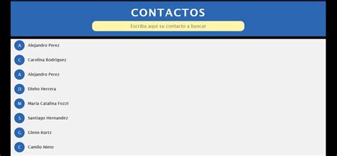 Github Yoma Agenda De Contactos Agenda De Contacto Solo El Nombre Js Html Css