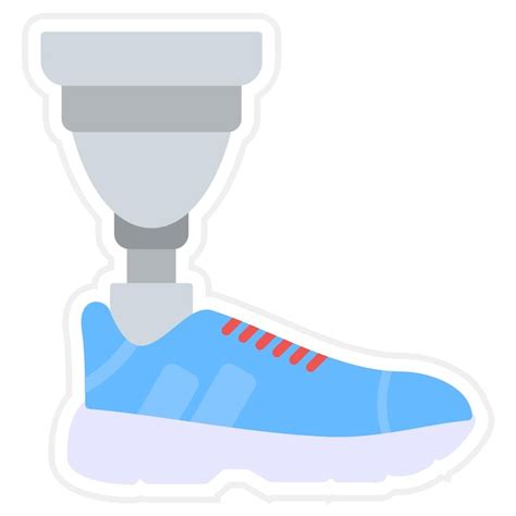 Premium Vector Prosthetic Leg Flat Illustration