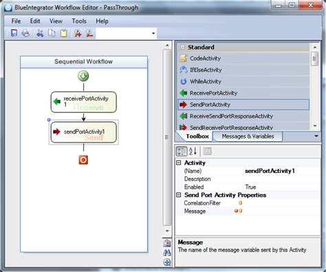 A Simple Workflow Example Blue Integrator