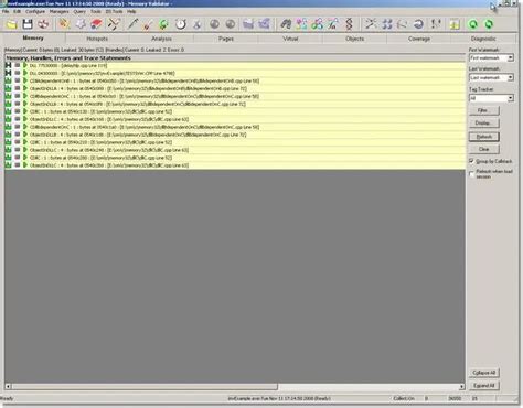 Memory Validator Tutorial How To Collect Data Only A From Particular