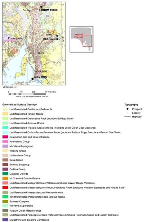 1 Map Of Historical Uranium Mines Throughout South Australia