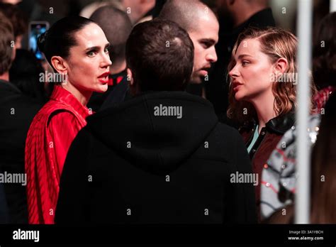Jennifer Connelly Left And Chloe Grace Moretz Are Photographed Ahead