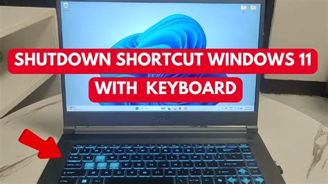 How To Shut Down Laptop With Keyboard Windows 11 Laptop Shutdown Shortcut Key Youtube