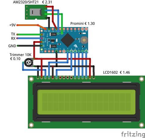 Progetto Visualizzatore Temperatura Umidità Data Logger Generale