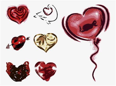 그런 지 하트 그래픽 Ai Uidownload