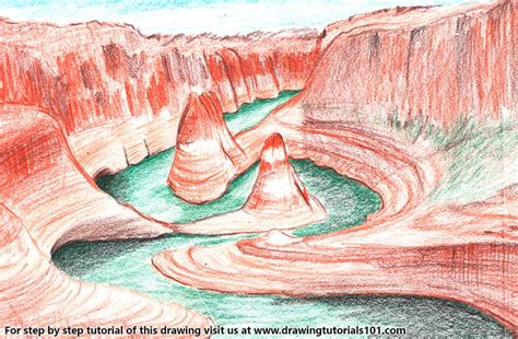 How To Draw Grand Canyon National Park Parks Step By Step