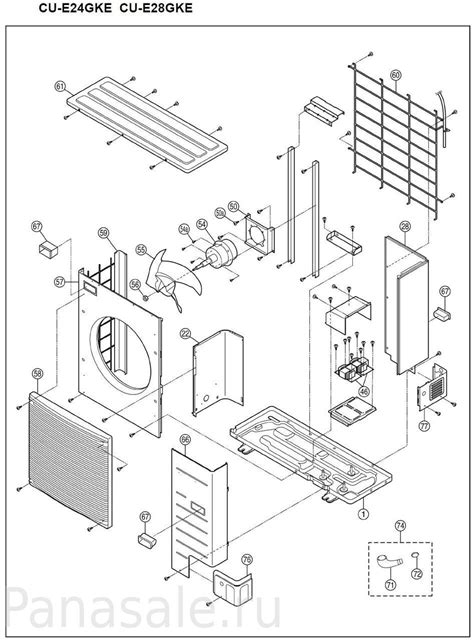 Крыльчатка вентилятора внешнего блока кондиционера Panasonic для модели ...