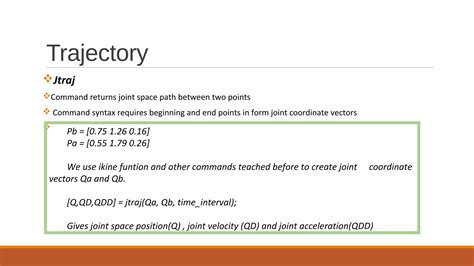 Matlab Robotics Toolbox Odp