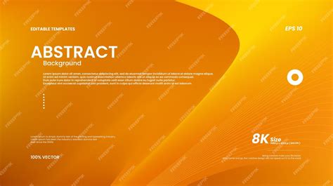 Premium Vector Vector Dynamic Abstract Background Simple Orange Color Gradient With Beautiful