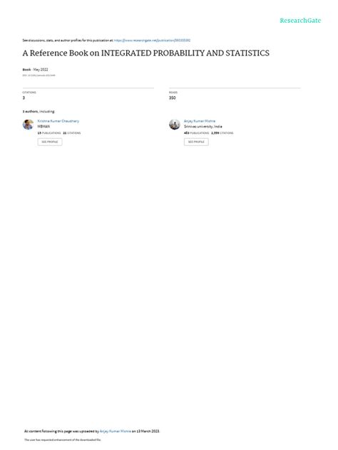 Integrated Probability And Statistics Book Pdf Chi Squared Test Degrees Of Freedom