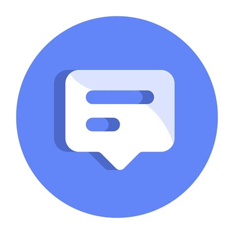 Premium Vector Vector Messaging Icon In Flat Design