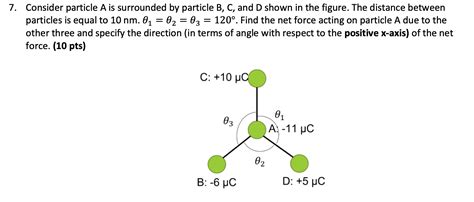 solved 7 consider particle a is surrounded by particle b c
