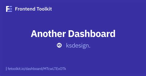 Another Dashboard Frontend Toolkit