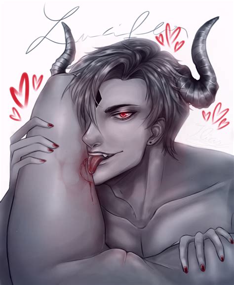 Rule 34 Bite Mark Blood Blood In Mouth Demon Devious Drawing Grey