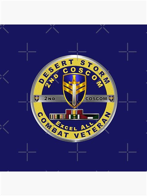 2nd Corps Support Command Desert Storm Coscom Veteran Pin For Sale By Soldieralways Redbubble