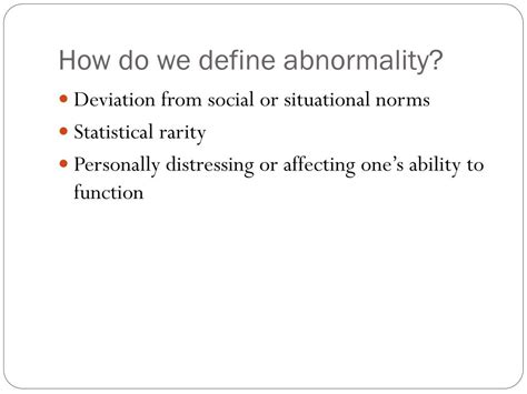 Ppt Abnormal Psychology Powerpoint Presentation Free Download Id2717437