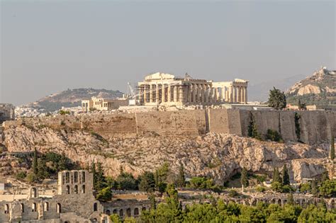 파르테논 신전 여름날에 아크로폴리스의 아테네 그리스 0명에 대한 스톡 사진 및 기타 이미지 0명 건물 외관 건설 산업 Istock