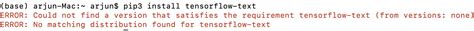 Cannot Not Install Tensorflow Text From Source On Darwinarm64 Because
