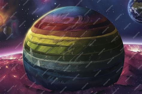 Mapping The Boundaries Between Planetary Layers Ar Generative Ai Premium Ai Generated Image