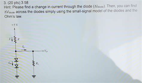 Solved Hint Please Find A Change In Current Through The Chegg Com
