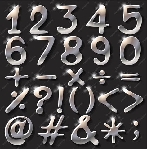 free vector numerical figures and operations