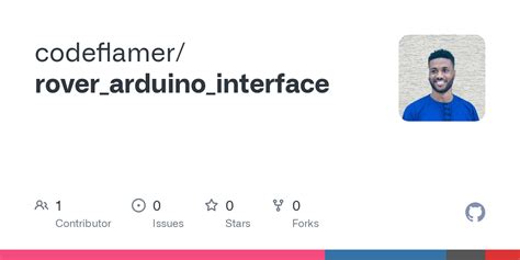 Github Codeflamerroverarduinointerface