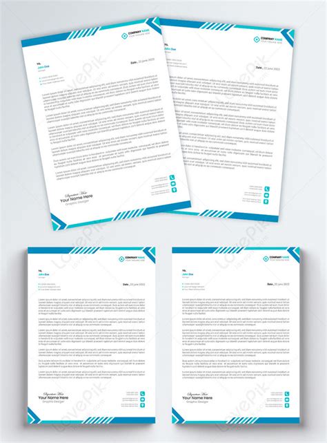 창의적인 비즈니스 레터헤드 디자인 이미지 사진 450170979 무료 다운로드