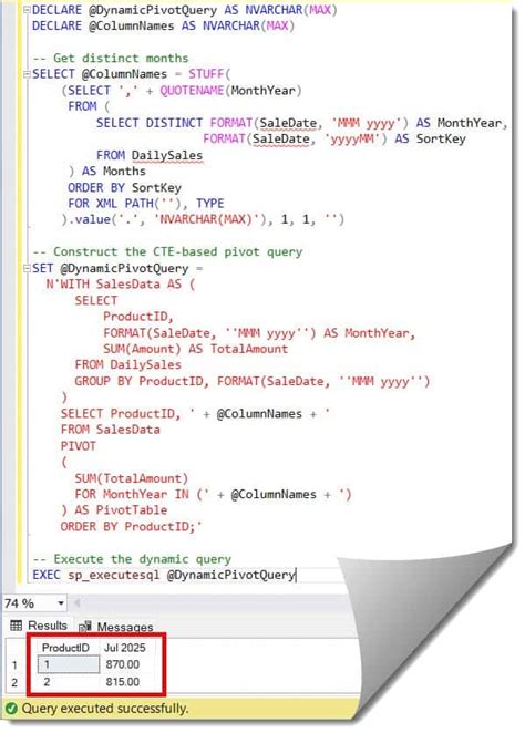 Pivot Date Column In Sql Server Sql Server Guides