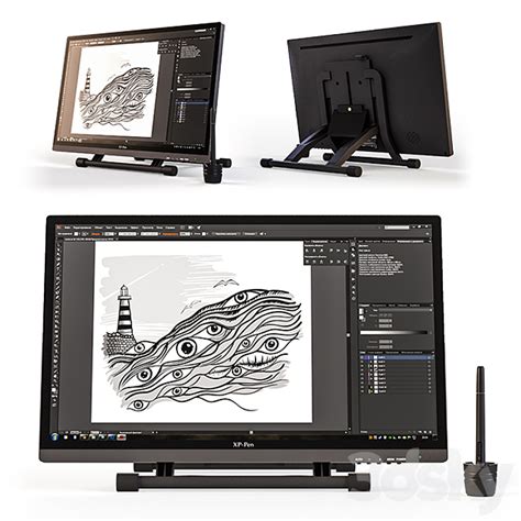 XP-Pen Artist 22HD Graphic Tablet - PC & other electronics - 3D model
