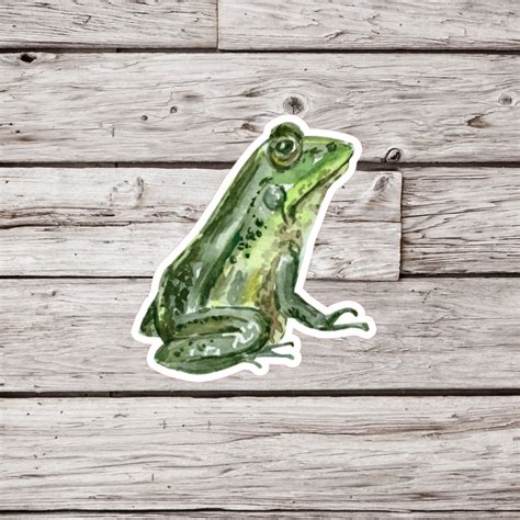 Frog Sticker Amphibian Sticker Waterproof Sticker Pond Sticker