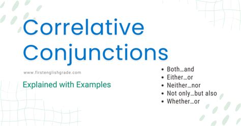 Correlative Conjunctions A Comprehensive Guide For English Learners