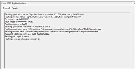 Msfs Crashing Half Way Through Startup Page Crashes CTDs Microsoft Flight Simulator Forums