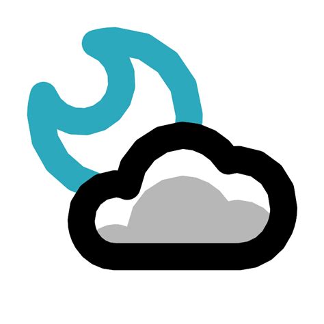 Moon Cloudy Vector Svg Icon Svg Repo