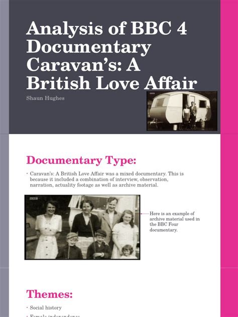 Analysis Of Bbc 4 Documentary Caravans Pdf Documentary Film Camera