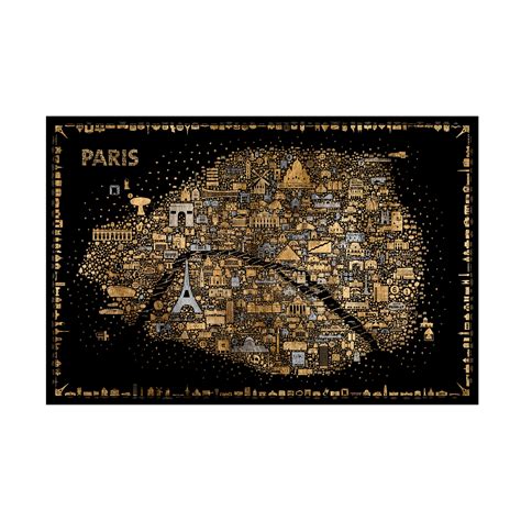 Rafael Esquer Glam Iconic Cities Paris Canvas Art