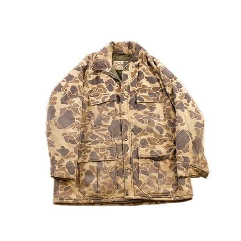 Vintage 1980s Blizzardpruf Frog Camo Winter Jacket Mens Large Proper