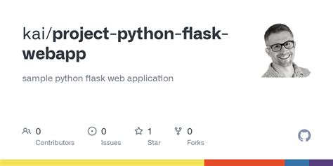GitHub Kai Project Python Flask Webapp Sample Python Flask Web Application