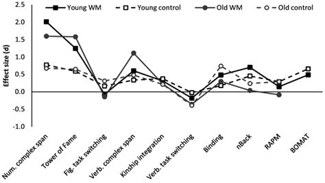 Effects Of Working Memory Wm And Active Control Training On The Tasks