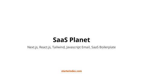 Saas Planet Boilerplate Starter Index
