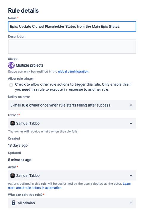 Status Transition Through Automation Rule Fails Ev