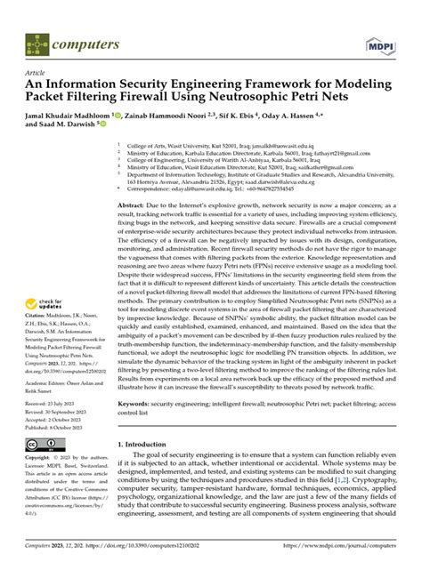 an information security engineering framework for modeling packet