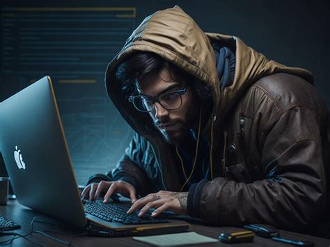 premium ai image smart male it programer working on desktop computer
