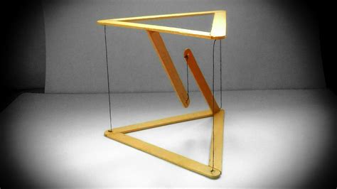 How To Make Tensegrity Anti Gravity Structure With Popsicle Stick